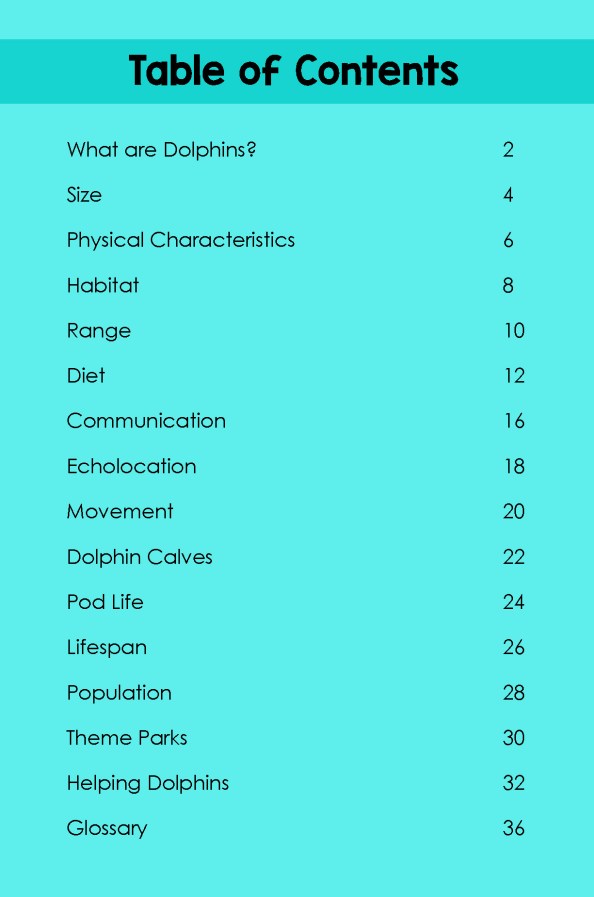 Dolphins – Elementary Explorers