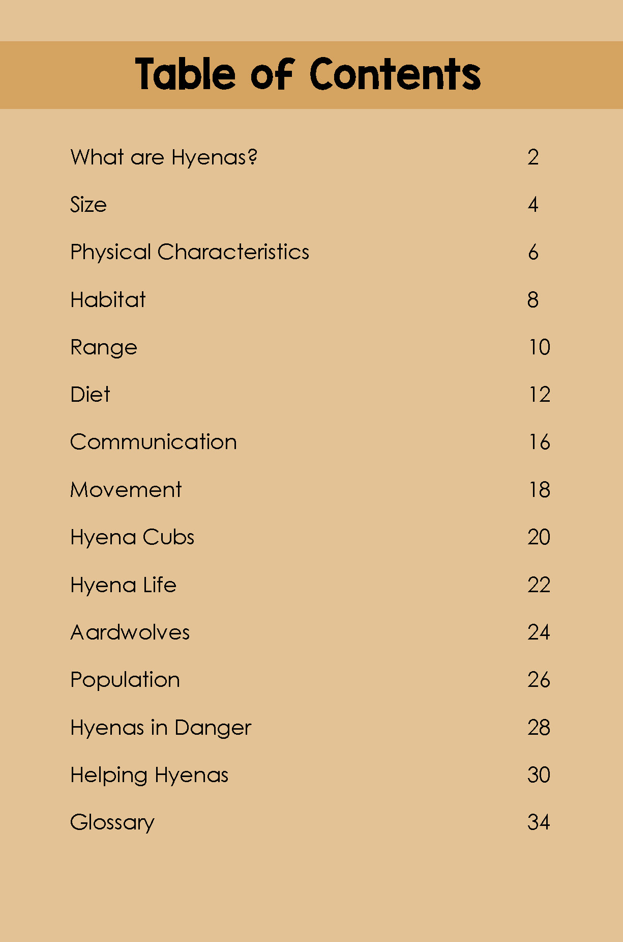 Hyenas – Elementary Explorers