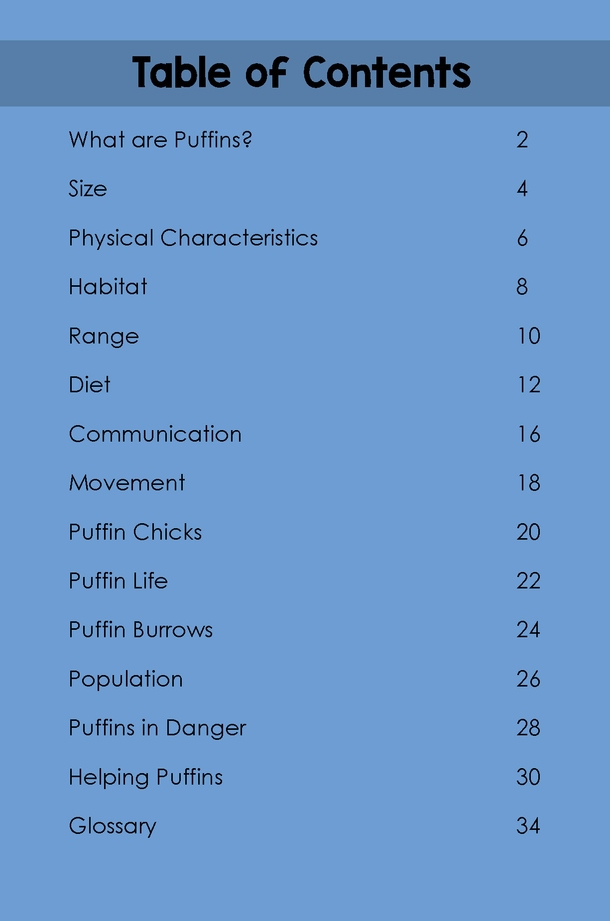 Puffins – Elementary Explorers
